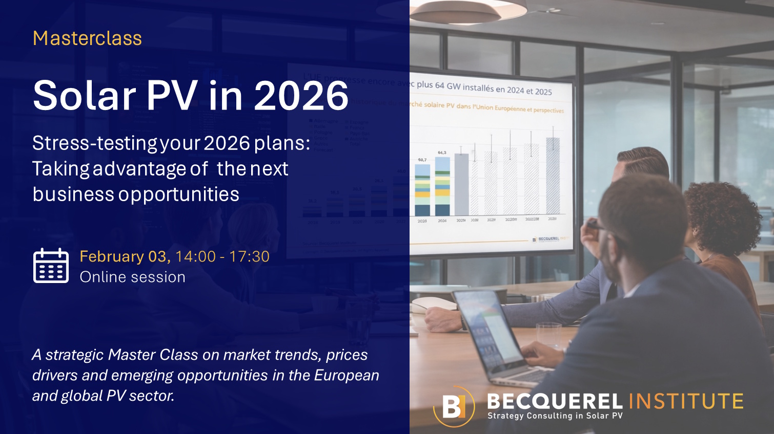 MasterClass Solar PV in 2026 | Becquerel Institute